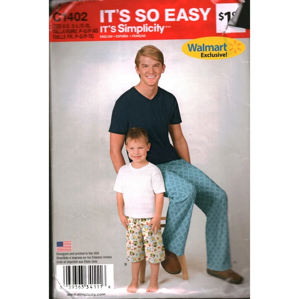 Simplicity | Office | Simplicity C42 Men Boys Pants Shorts Sewing ...